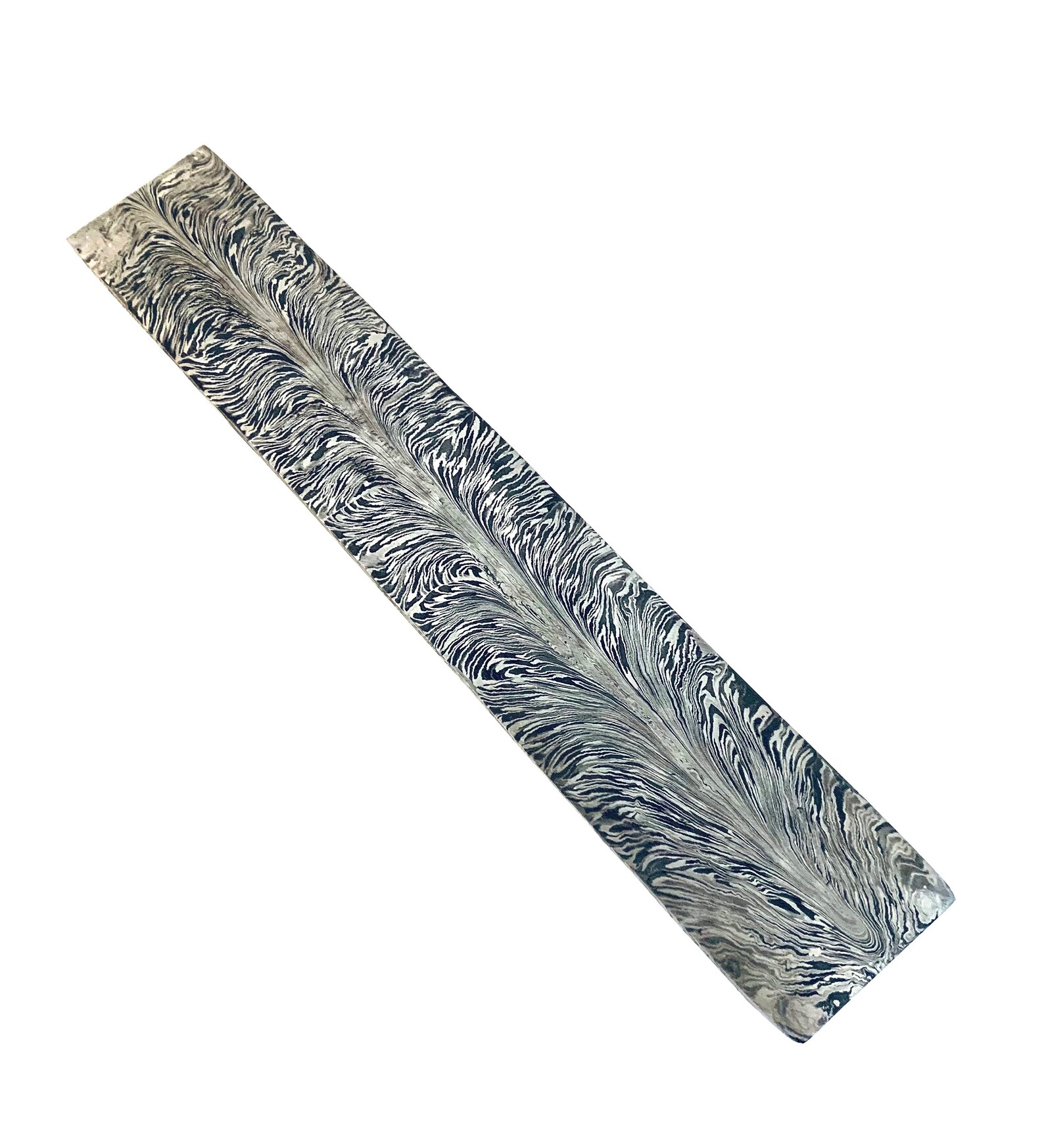 Premium Feather Damascus Steel Billet Blank Blade Bar 30x5cm Bush ...