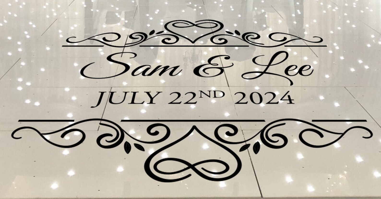 Wedding Sign & Event Dance Floor Decal Sticker - Birthday Vinyl Floor ...
