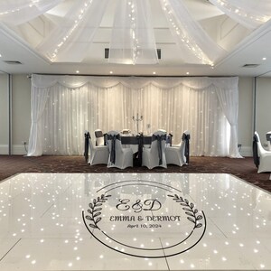 Dance Floor Decal Sticker, Event Floor Monogram Decal Sticker - Etsy