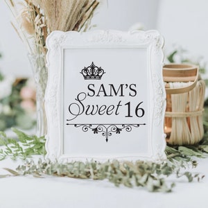 Sweet 16 Vinyl Dance Floor Decal Sticker - Birthday Vinyl Floor Decal ...