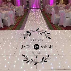 Wedding Dance Floor Decal Sticker - Wedding Decal - Vinyl Floor Decal ...