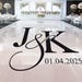 Personalised Event Dance Floor Decal Sticker - Initial Floor Decal ...