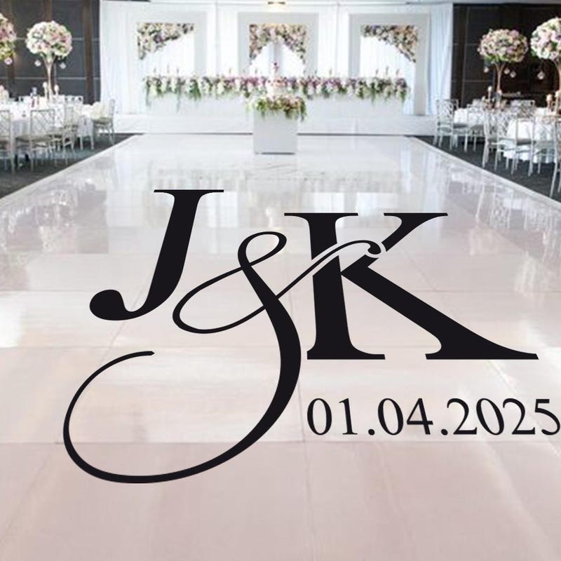 Initials Floor Decals - Etsy UK