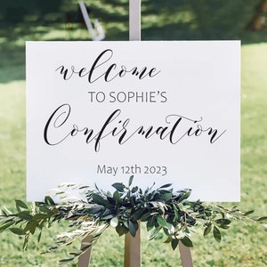 Custom Confirmation Sign Decal Sticker, DIY Acrylic Personalised Sign ...