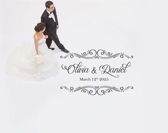 Wedding Dance Floor Decal Sticker Wedding Decal Vinyl Floor Decal ...