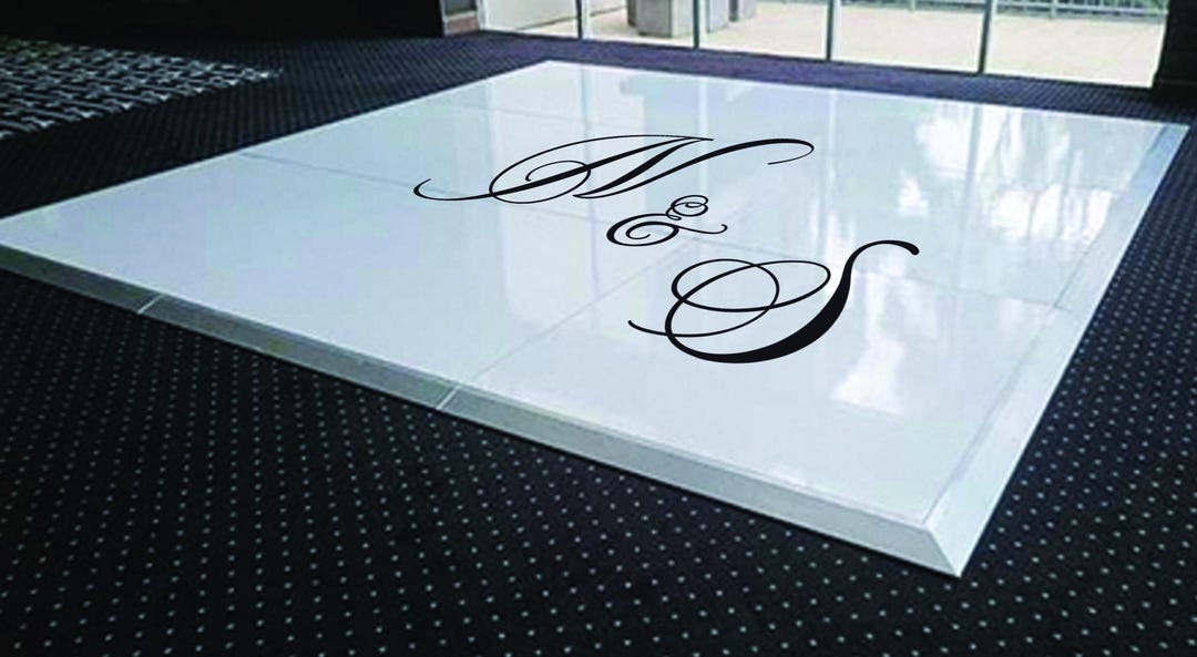 Personalised Event Dance Floor Decal Sticker - Name Vinyl Floor Decal ...