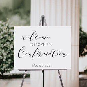 Custom Confirmation Sign Decal Sticker, DIY Acrylic Personalised Sign ...