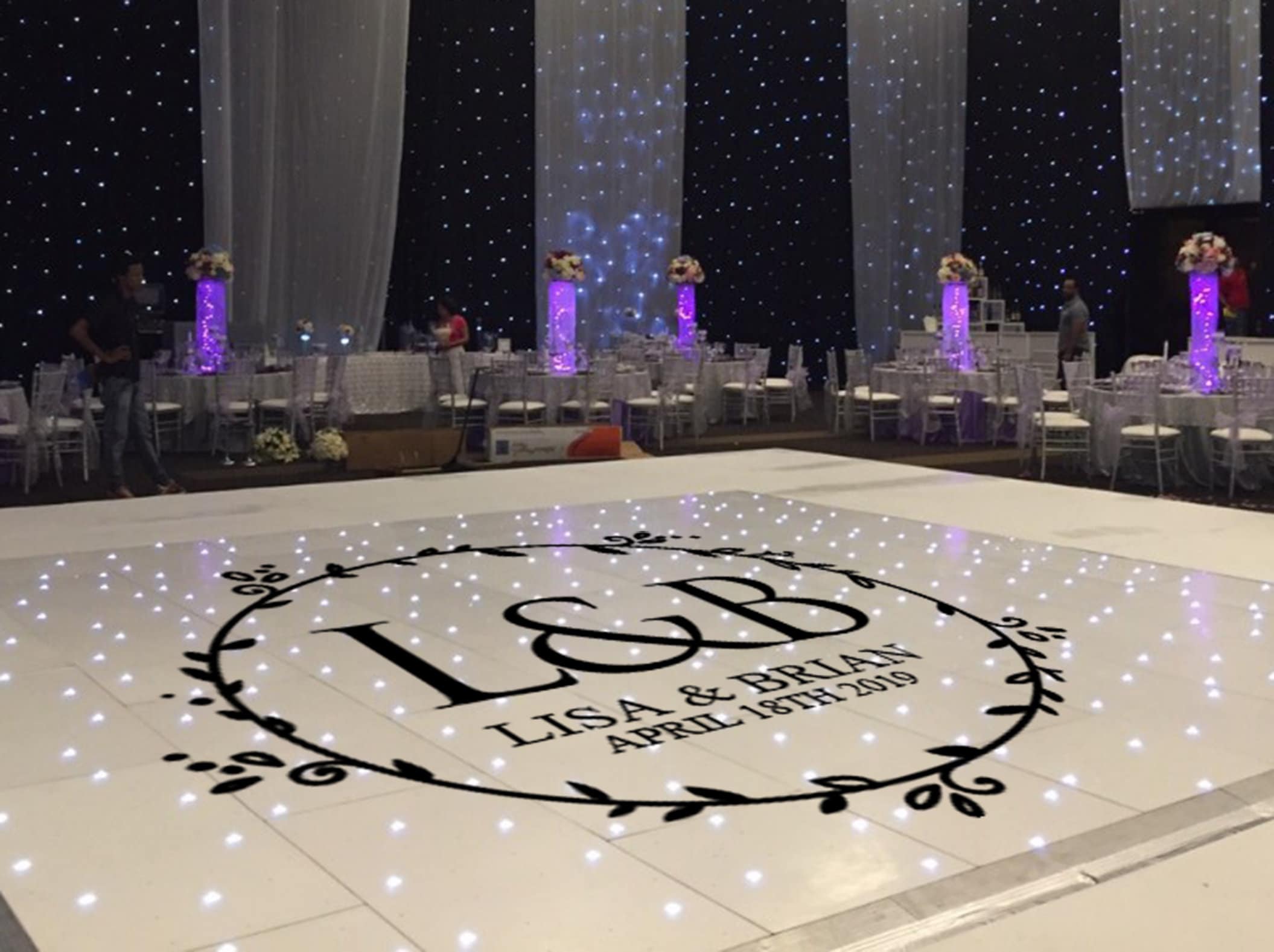 Wedding Dance Floor Decal Sticker Wedding Floor Monogram - Etsy