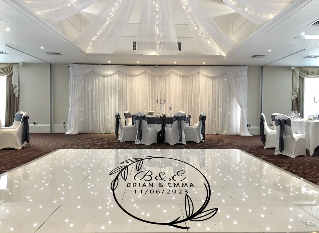 Wedding Dance Floor Decals - Birthday Vinyl Floor Decal - Wedding Decor ...