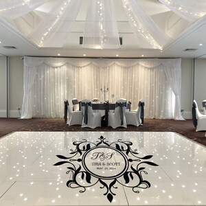 Wedding Sign & Vinyl Dance Floor Decal Sticker Birthday Vinyl Floor ...