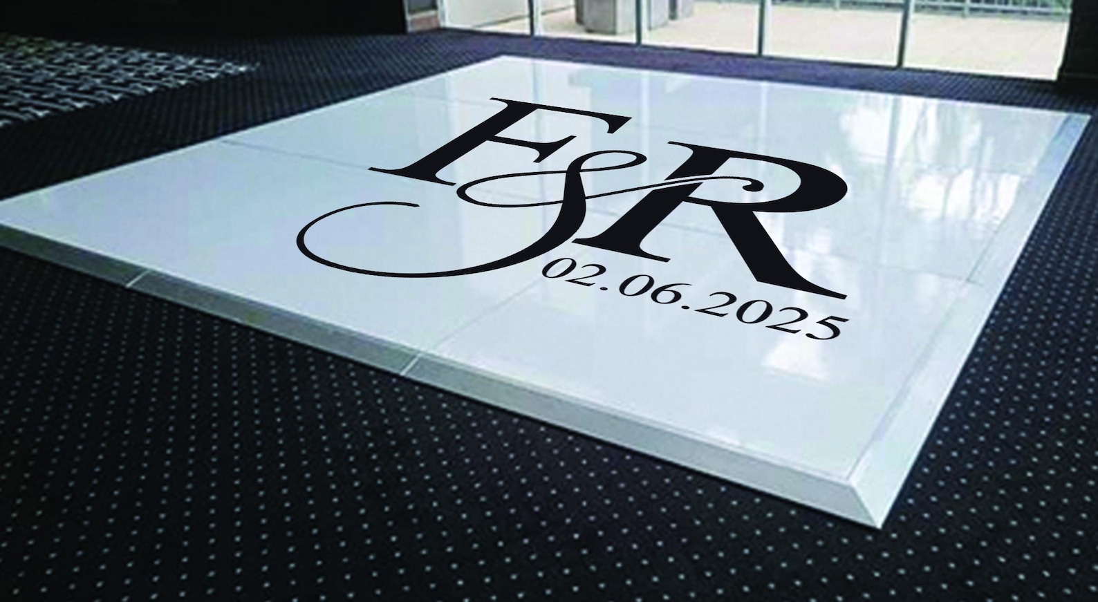 Personalised Event Dance Floor Decal Sticker - Initial Floor Decal ...