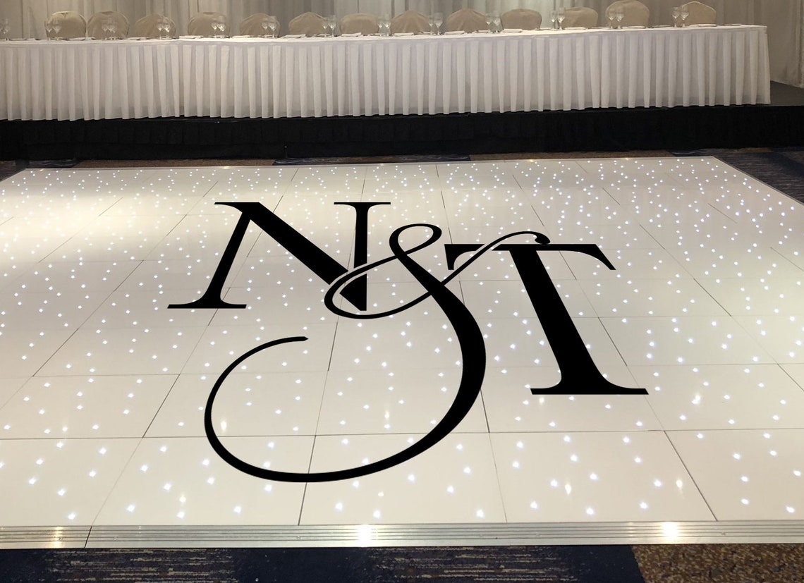 Personalised Event Dance Floor Decal Sticker - Name Vinyl Floor Decal ...