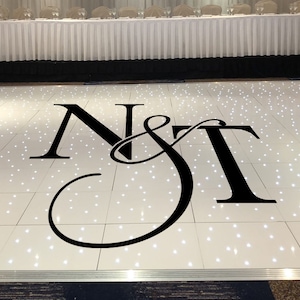 Personalised Event Dance Floor Decal Sticker - Name Vinyl Floor Decal ...