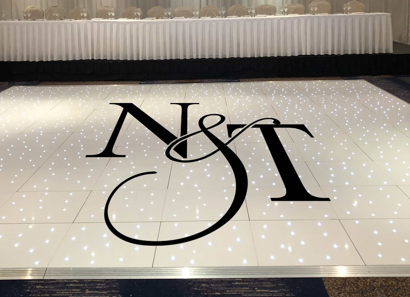 Personalised Event Dance Floor Decal Sticker - Name Vinyl Floor Decal ...