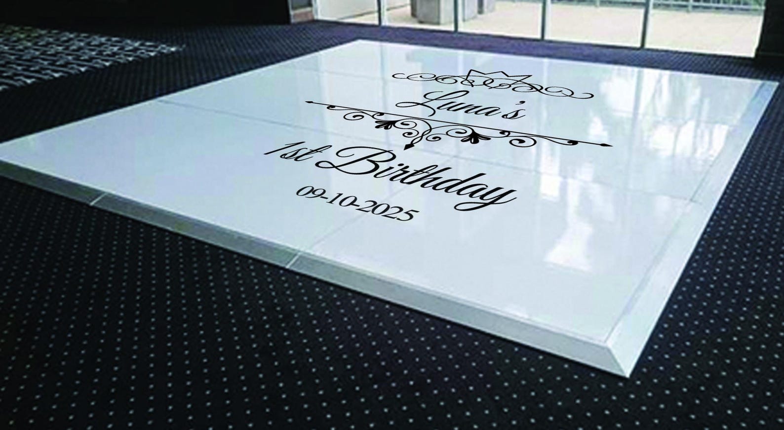 Dance Floor Decal Sticker - Name Vinyl Floor Decal - Wedding Decor ...