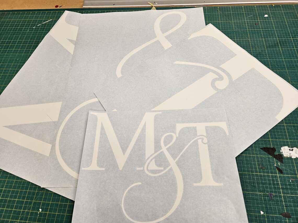 Personalised Event Dance Floor Decal Sticker - Initial Floor Decal ...