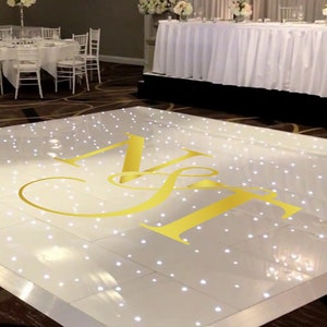 Personalised Event Dance Floor Decal Sticker - Name Vinyl Floor Decal ...