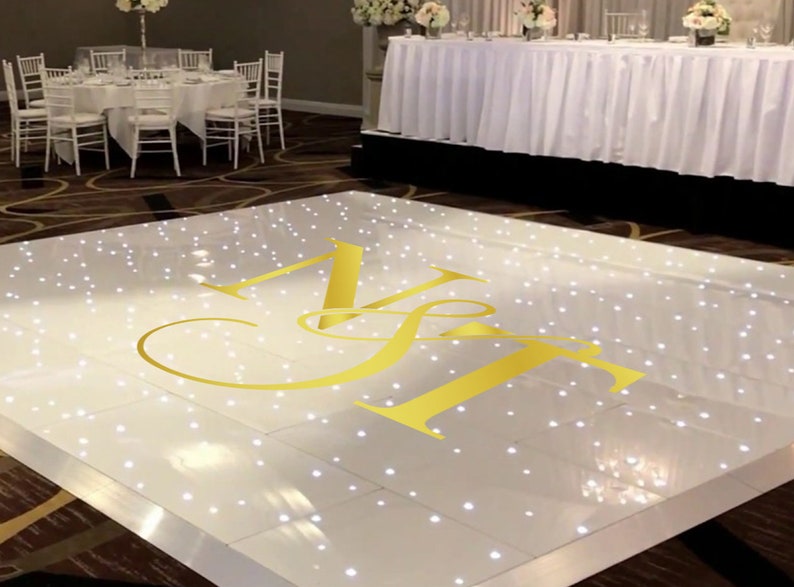 Personalised Event Dance Floor Decal Sticker - Name Vinyl Floor Decal ...