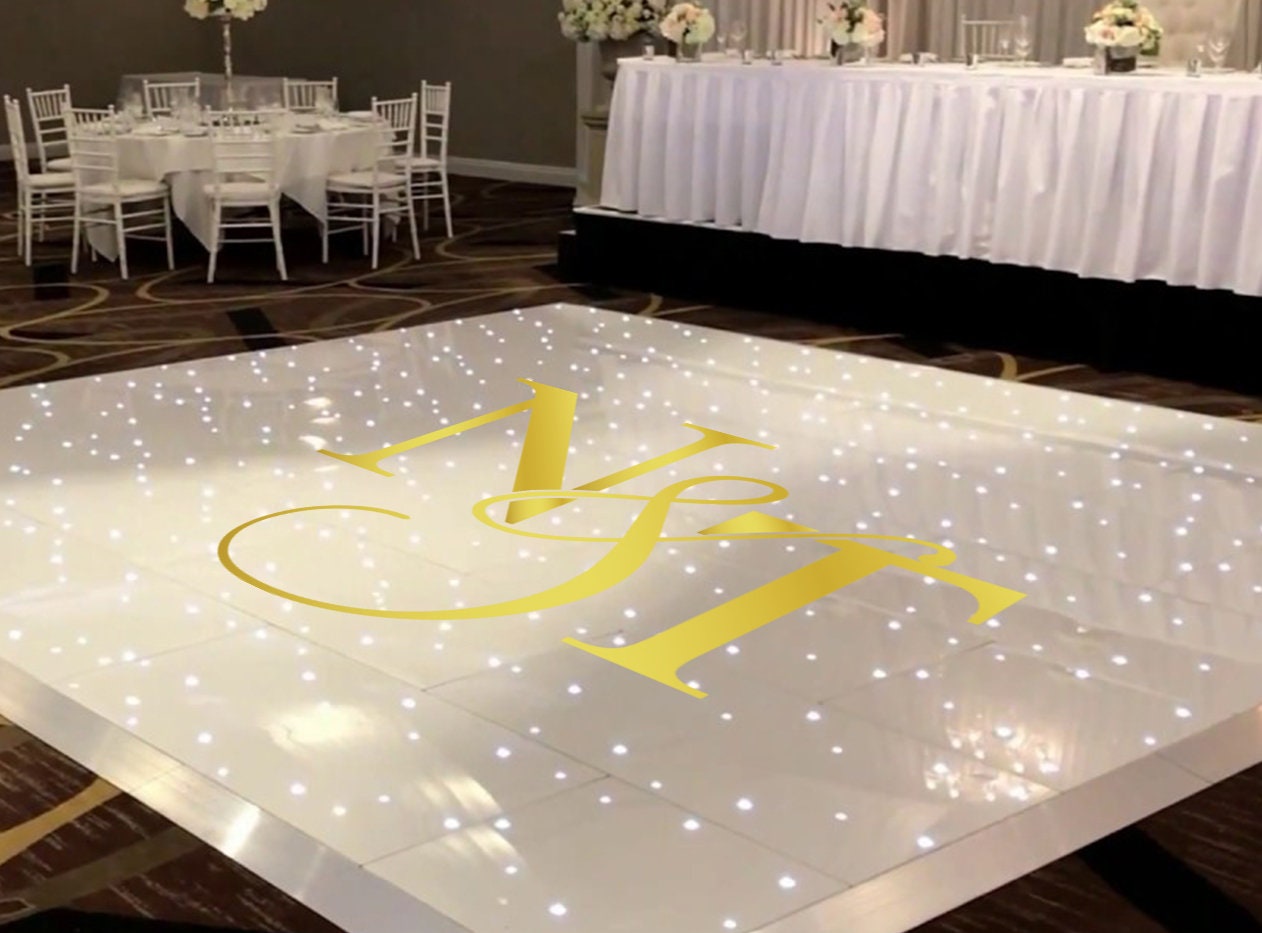 Personalised Event Dance Floor Decal Sticker - Name Vinyl Floor Decal ...