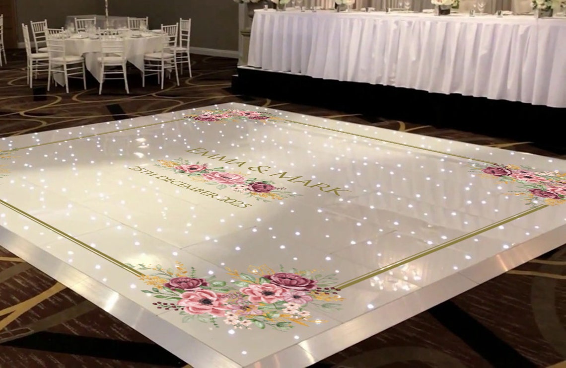 Wedding Sign & Event Dance Floor Decal Sticker - Birthday Vinyl Floor ...