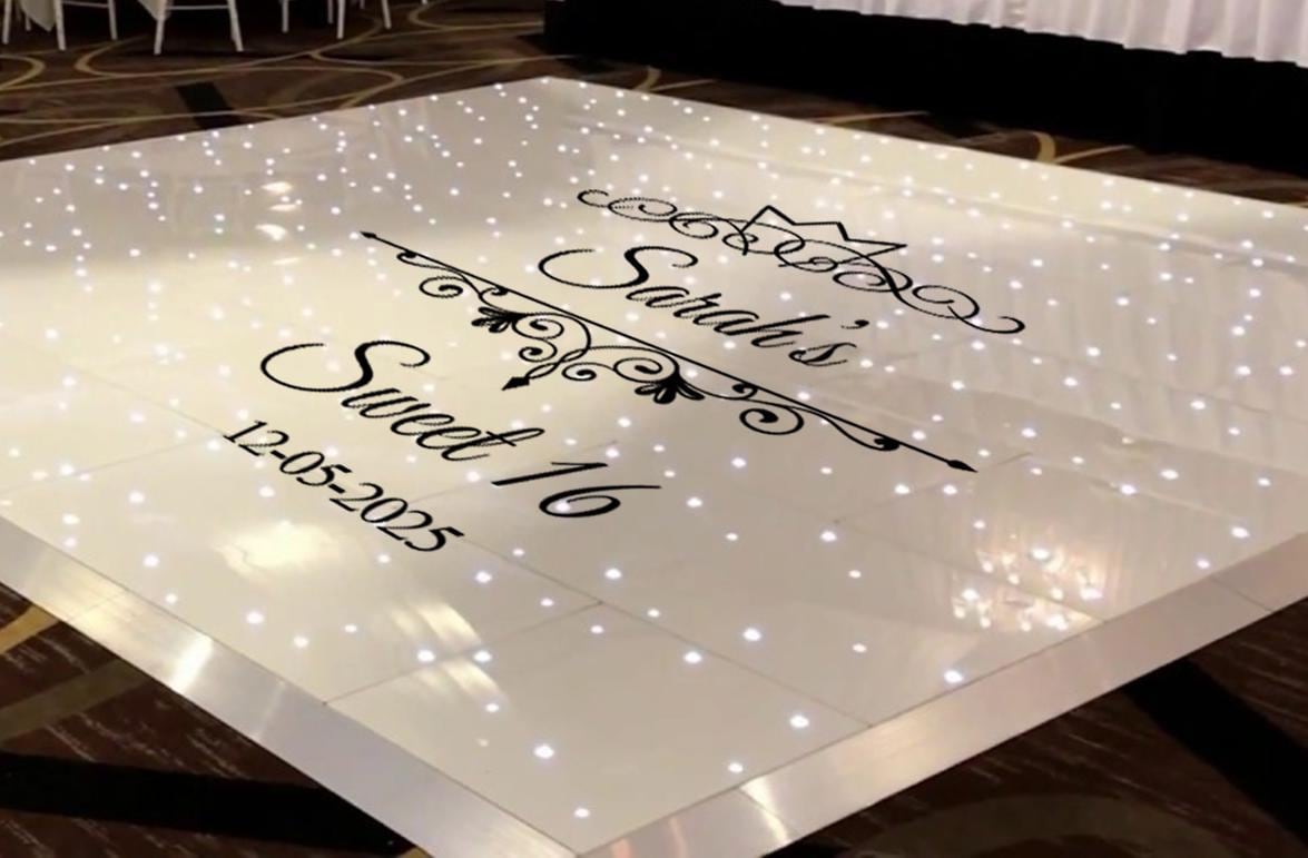 Dance Floor Decal Sticker - Name Vinyl Floor Decal - Wedding Decor ...