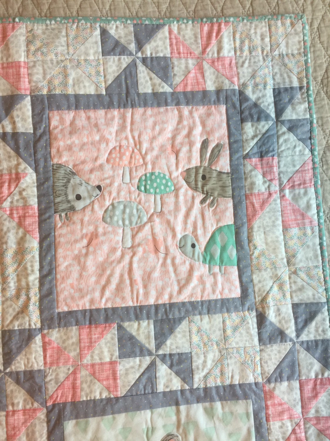 Forest Friends Baby Quilt - Etsy