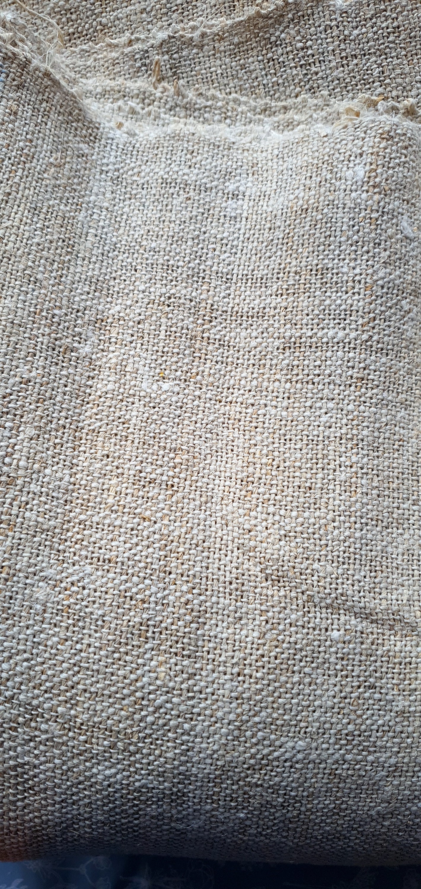 Rustic Organic Hemp and Flax/lenin Fibre Fabric Textile Hessian Burlap ...