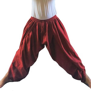 Fully Flexible Indian Yoga Dhoti Style Trousers | Men's Trousers ...
