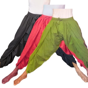 Fully Flexible Indian Yoga Dhoti Style Trousers | Men's Trousers ...