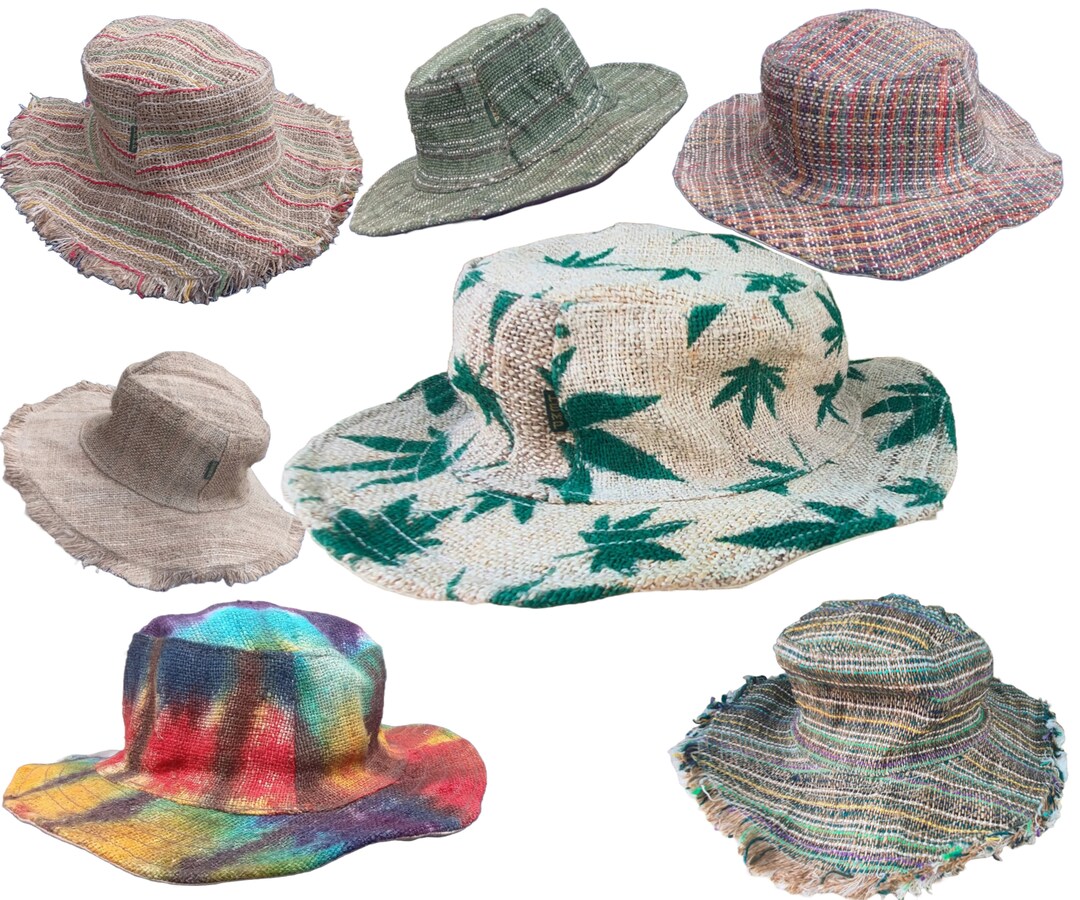 Nomadic Hemp Cowbow Floppy Hat Boho Hippy - Etsy