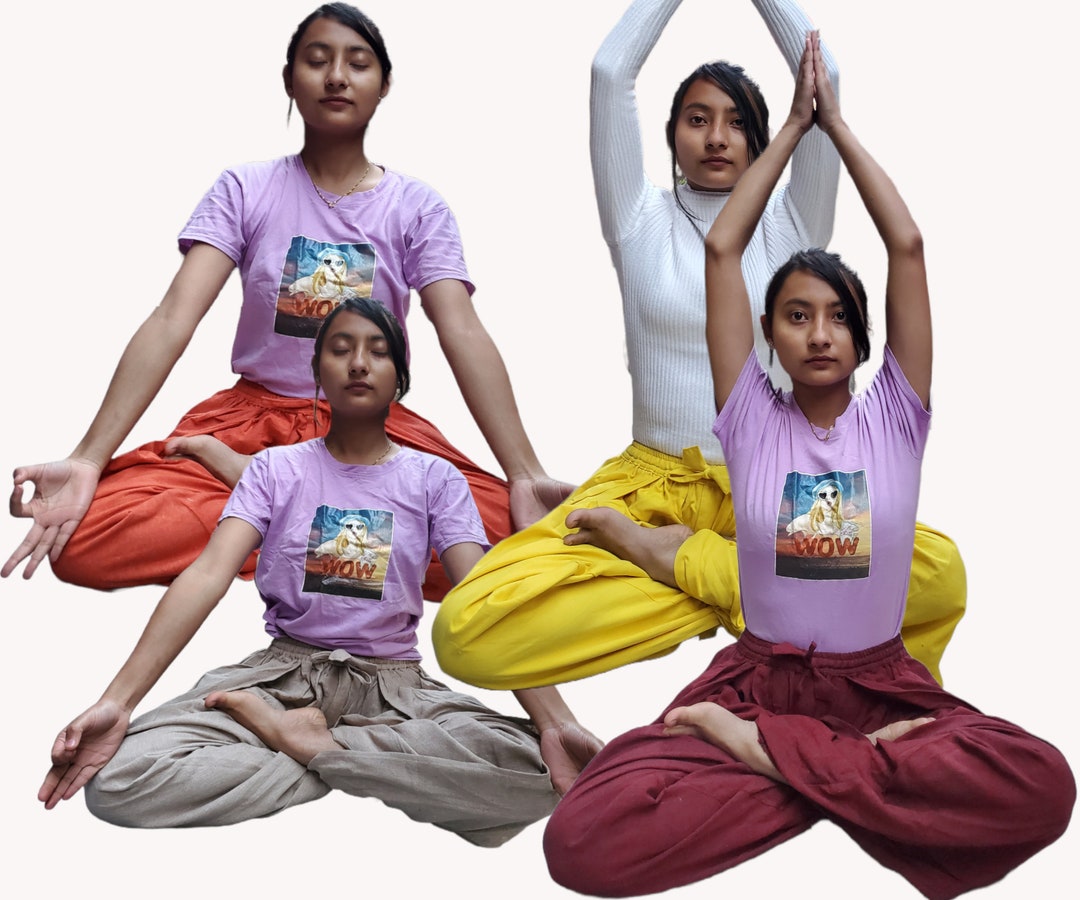 Ultimate Yoga Dhoti Trousers Dhoti Style Fully Flexible,unisex Loom ...