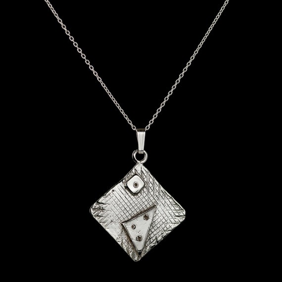 Hand crafted Sterling Silver Pendant Made in Seville Spain Etsy