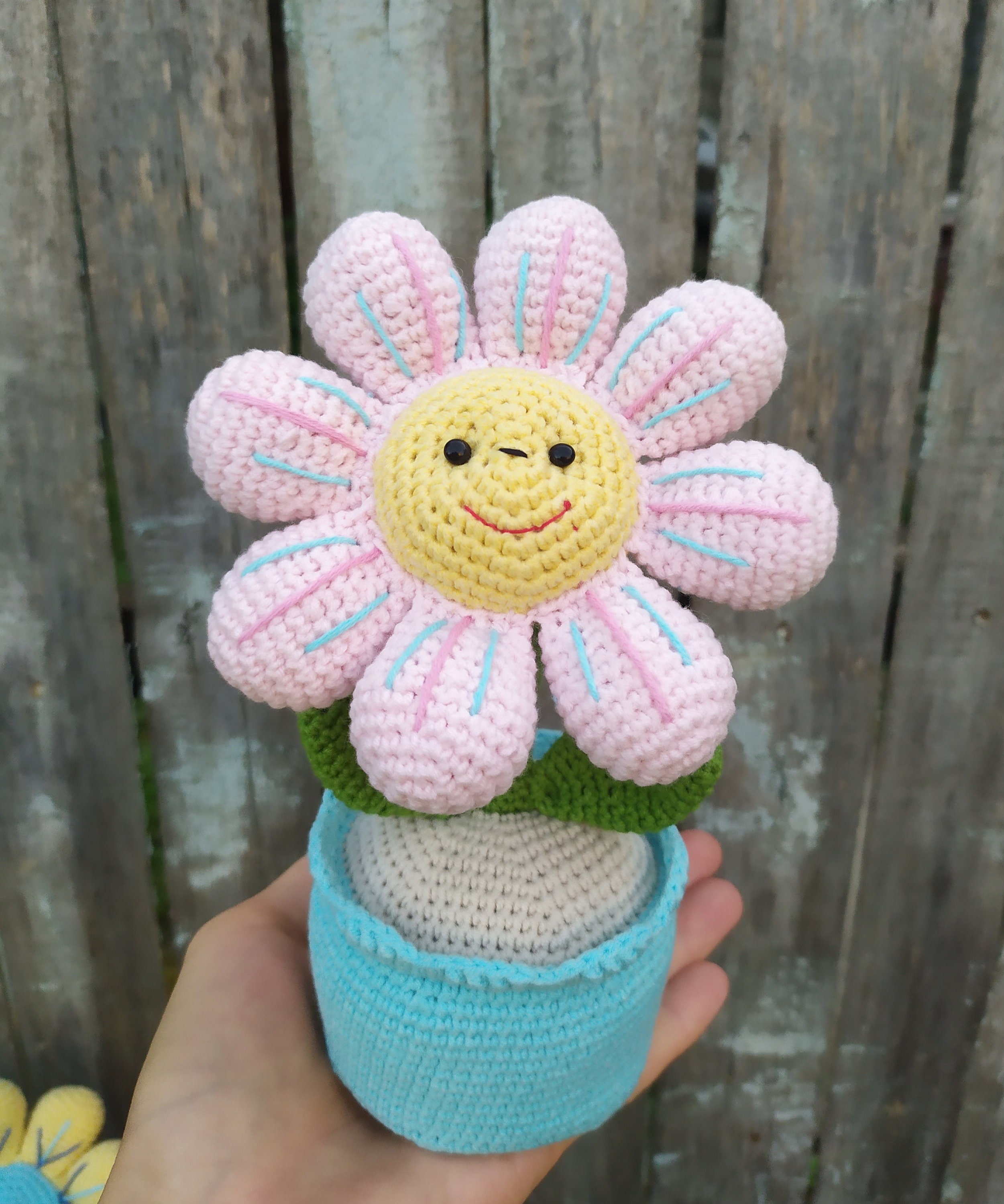 Pattern: Amigurumi Flower in the Pot PDF Crochet Pattern in - Etsy