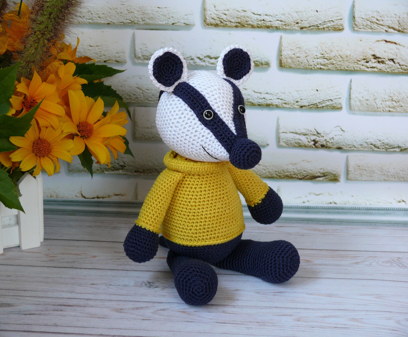 PATTERN: Badger Amigurumi PDF Crochet Pattern in English - Etsy Sweden