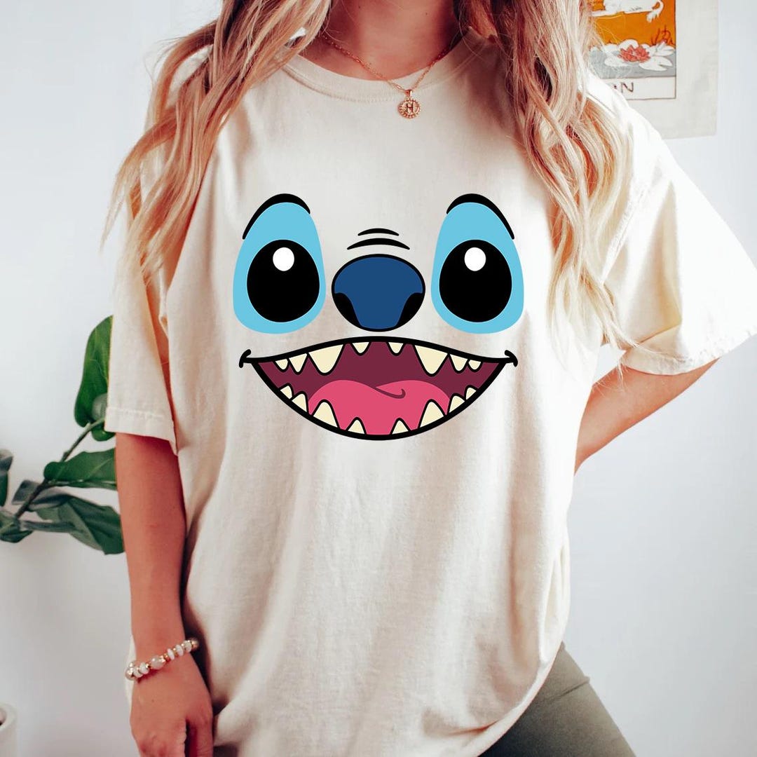 Stitch Face SVG PNG, Stitch Svg, Stitch Birthday, Stitch Face Cartoon ...