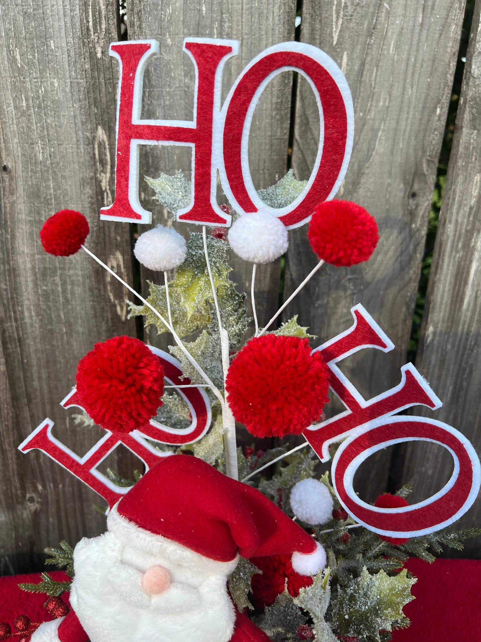 Santa Centerpiece Santa Ho Ho Ho Centerpiece Santa End Table - Etsy