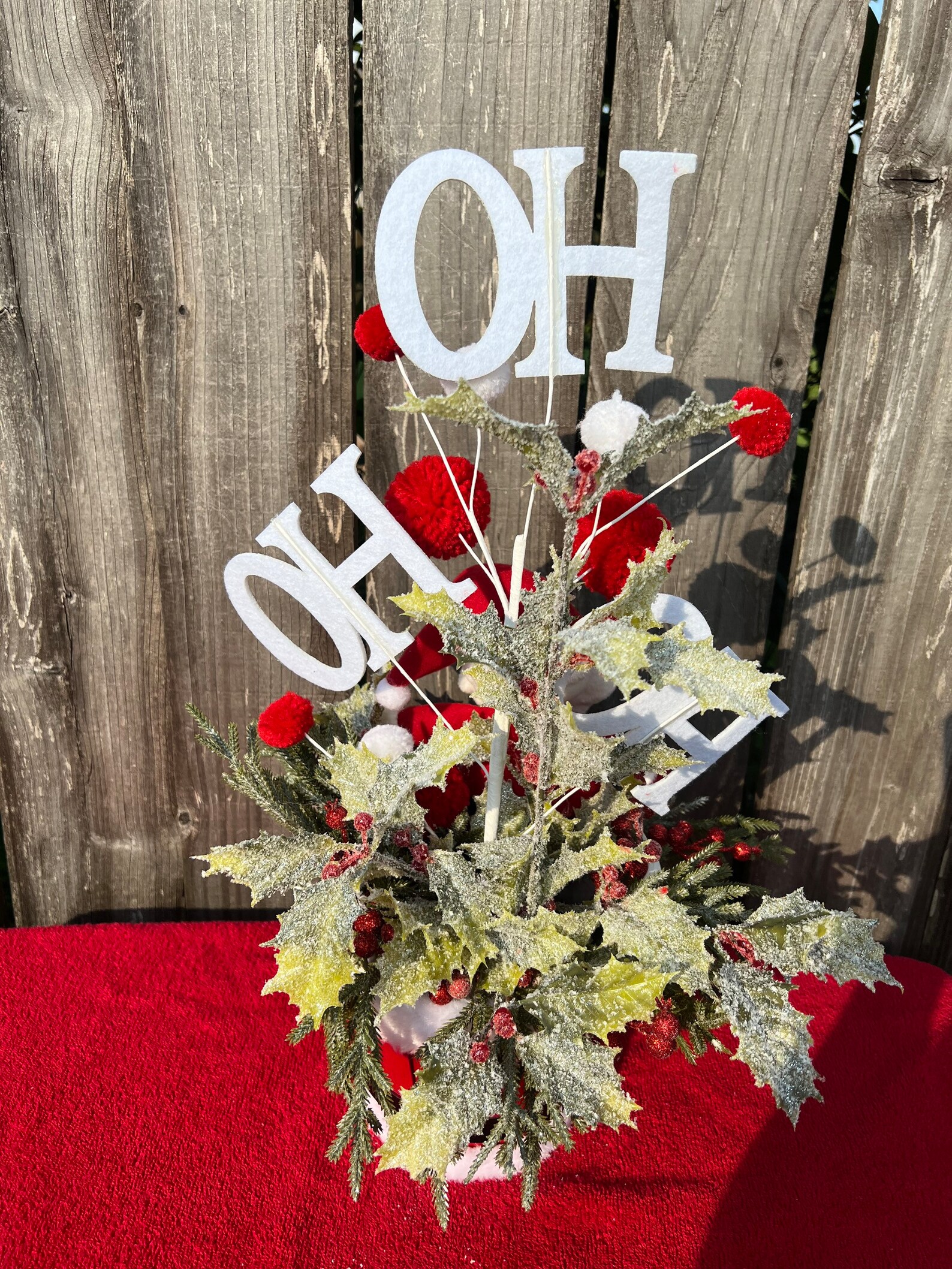 Santa Centerpiece Santa Ho Ho Ho Centerpiece Santa End Table - Etsy