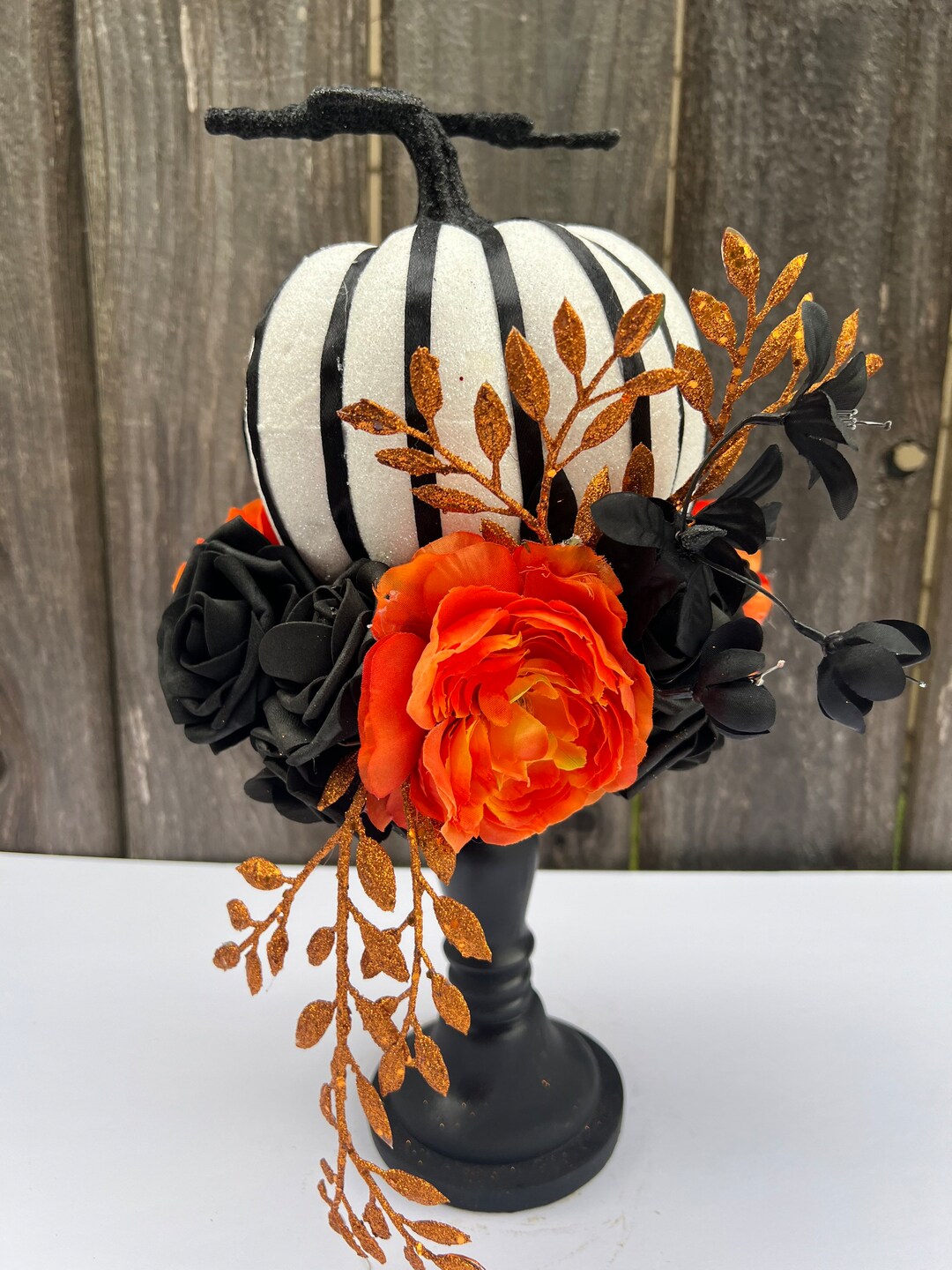 Halloween Pumpkin Candlestick, Halloween Pumpkin Candlestick for Mantle ...