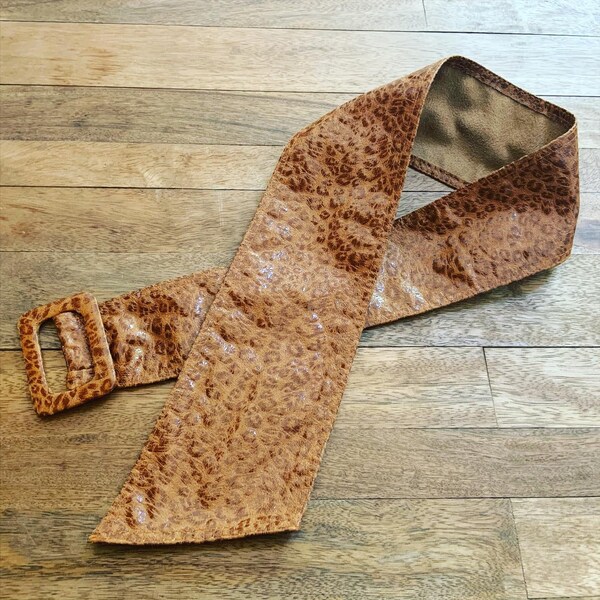 Leopard Print Belt - Etsy