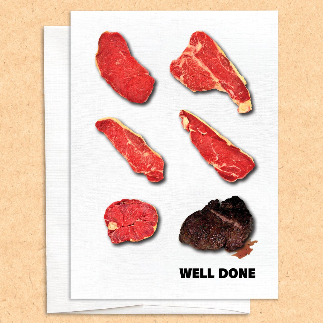 Well Done Funny Greeting Card, Graduation, Congratulations Card, Congrats Card - Etsy