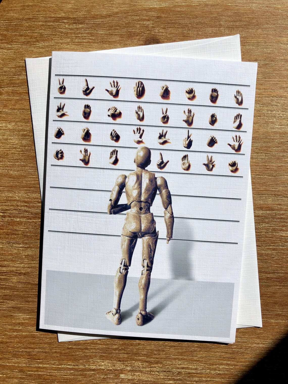 Robot Hand Shopping Card, Birthday Card, Good Luck Card, Graduation ...