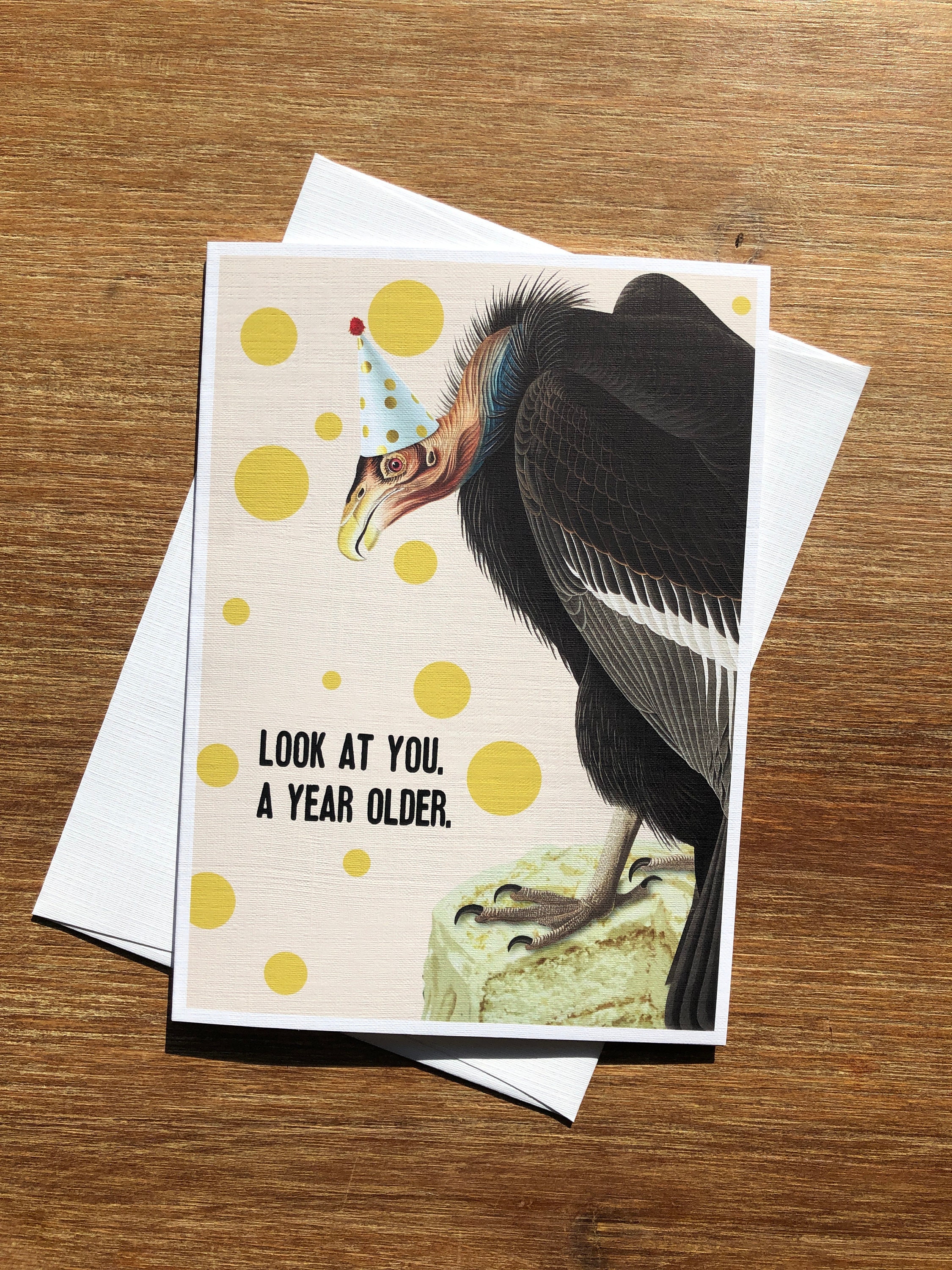 Vulture Birthday Card, Funny Greeting Card, Humor Bday, Bird Card ...