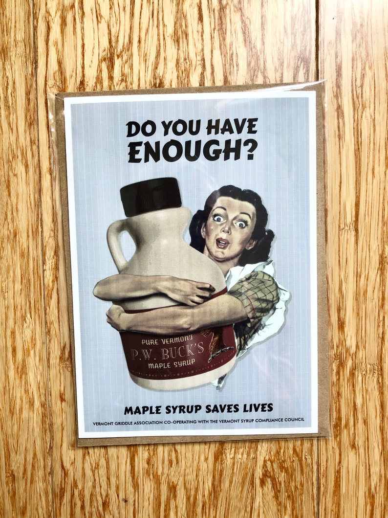 Do You Have Enough Syrup Card Funny Greeting Card Syrup - Etsy