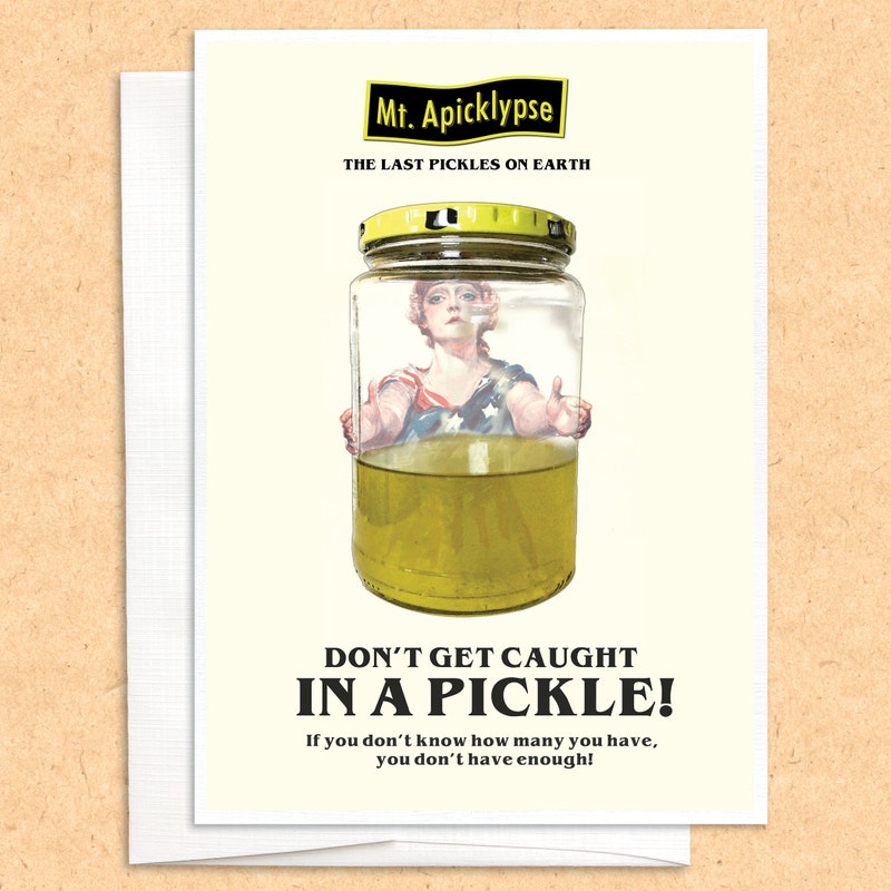 Pickle Card - Etsy