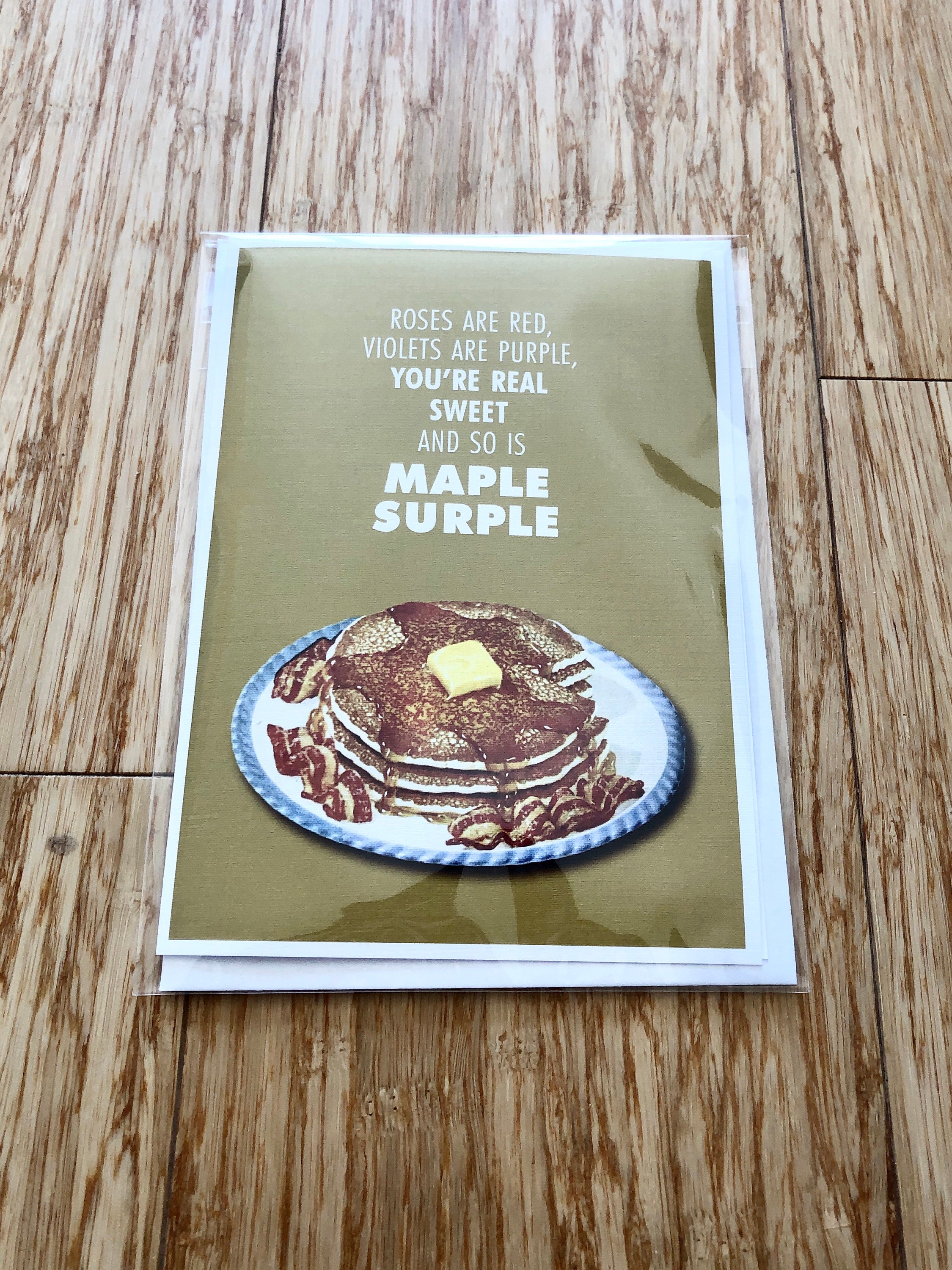 Maple Syrup Love Card Funny Card Greeting Card Syrup Card - Etsy UK