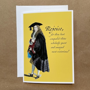 Renaissance Funny Graduation Card - Etsy