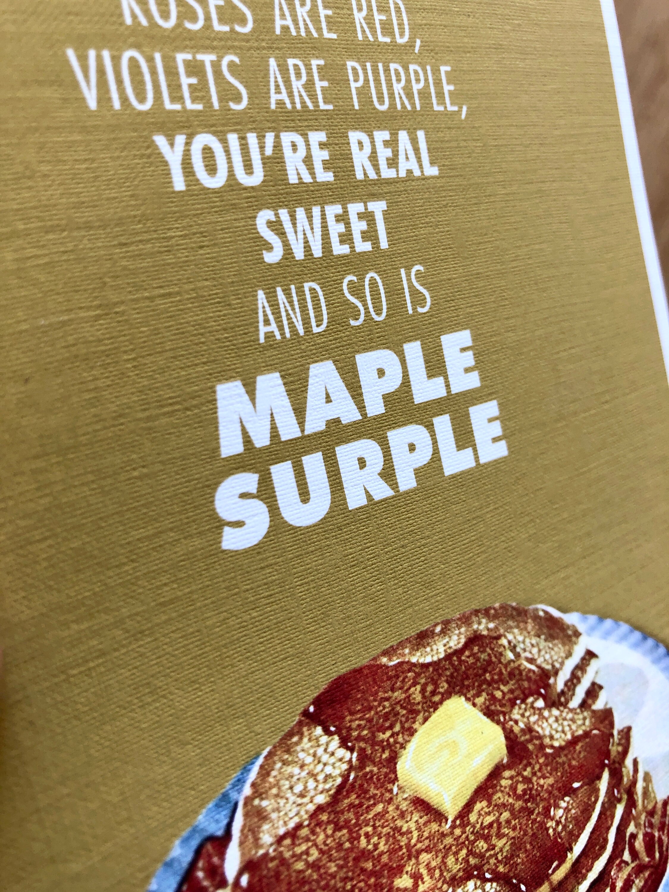 Maple Syrup love Card funny card greeting card syrup card | Etsy