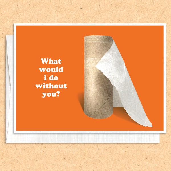 Toilet Paper Greeting Card - Etsy