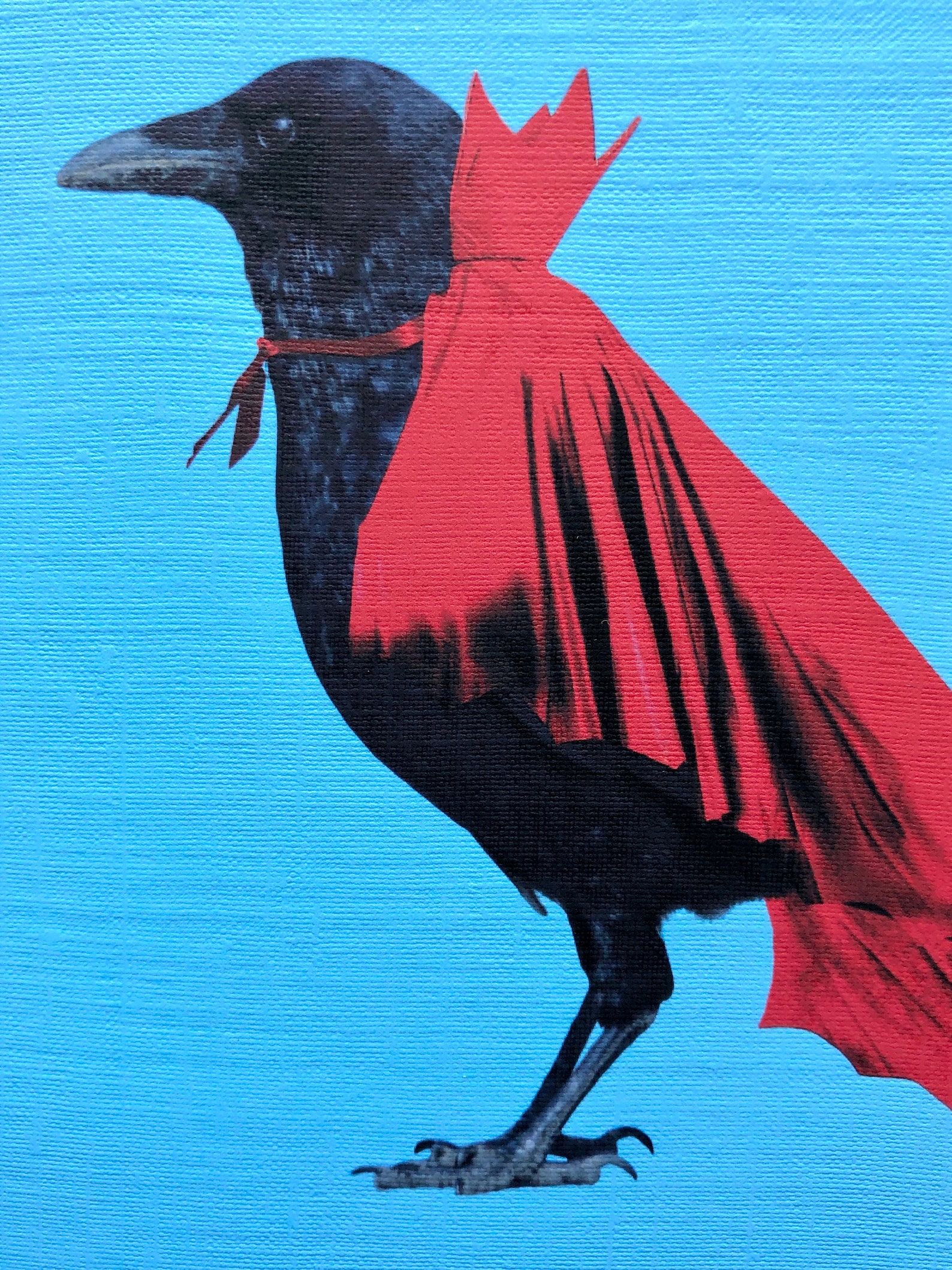 Crow With Cape Card, Funny Greeting Card, Bird Card, Friendship Card ...