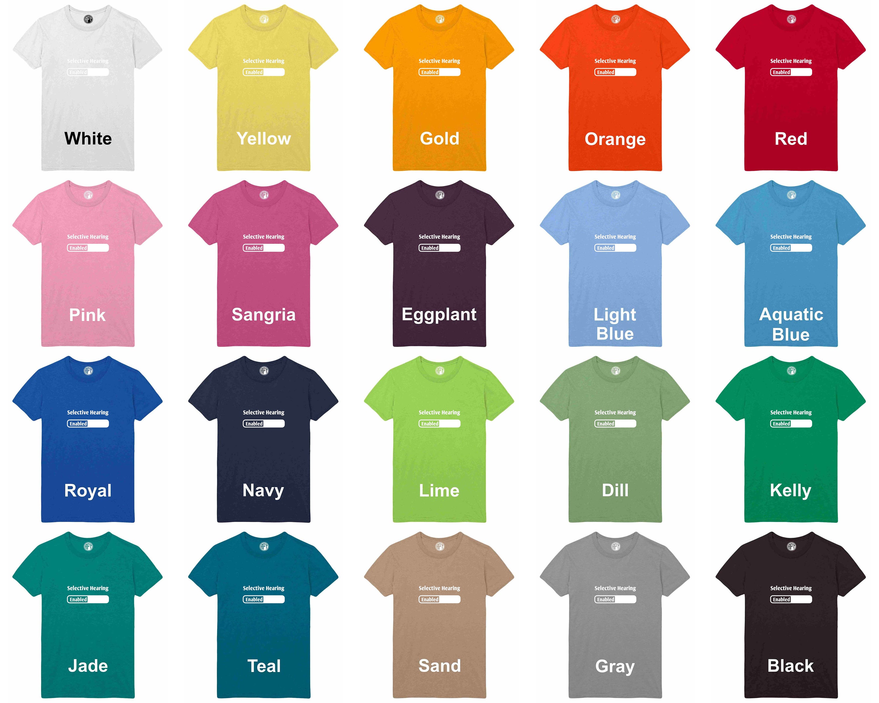 Selective Hearing Enabled Unisex Tee Shirt in Regular and Big & Tall ...
